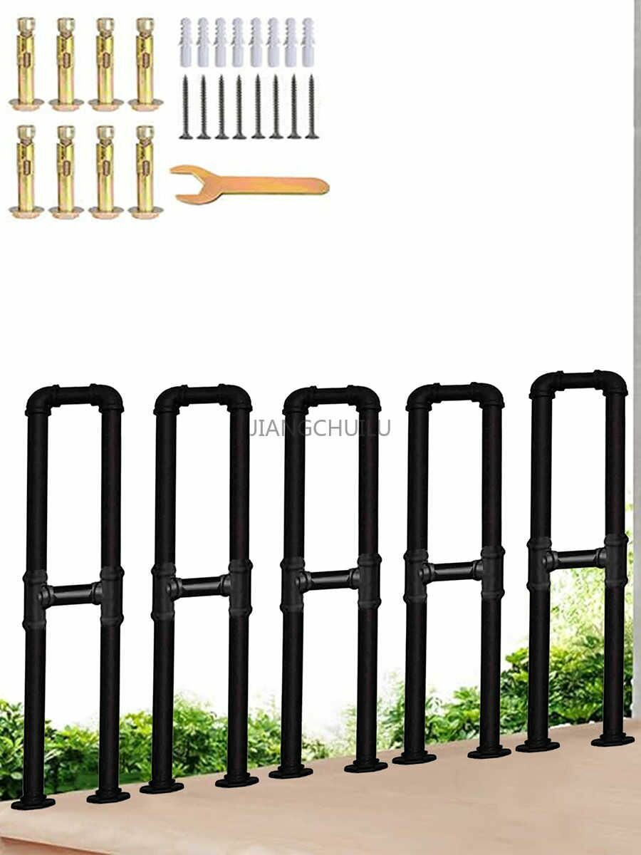 Перила для лестницы, металлическая ограждение помещений, Ступени Крыльца, гаража, черные