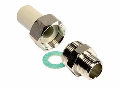 Муфта полипропиленовая разъемная Ekoplastik 25х3/4" наружняя