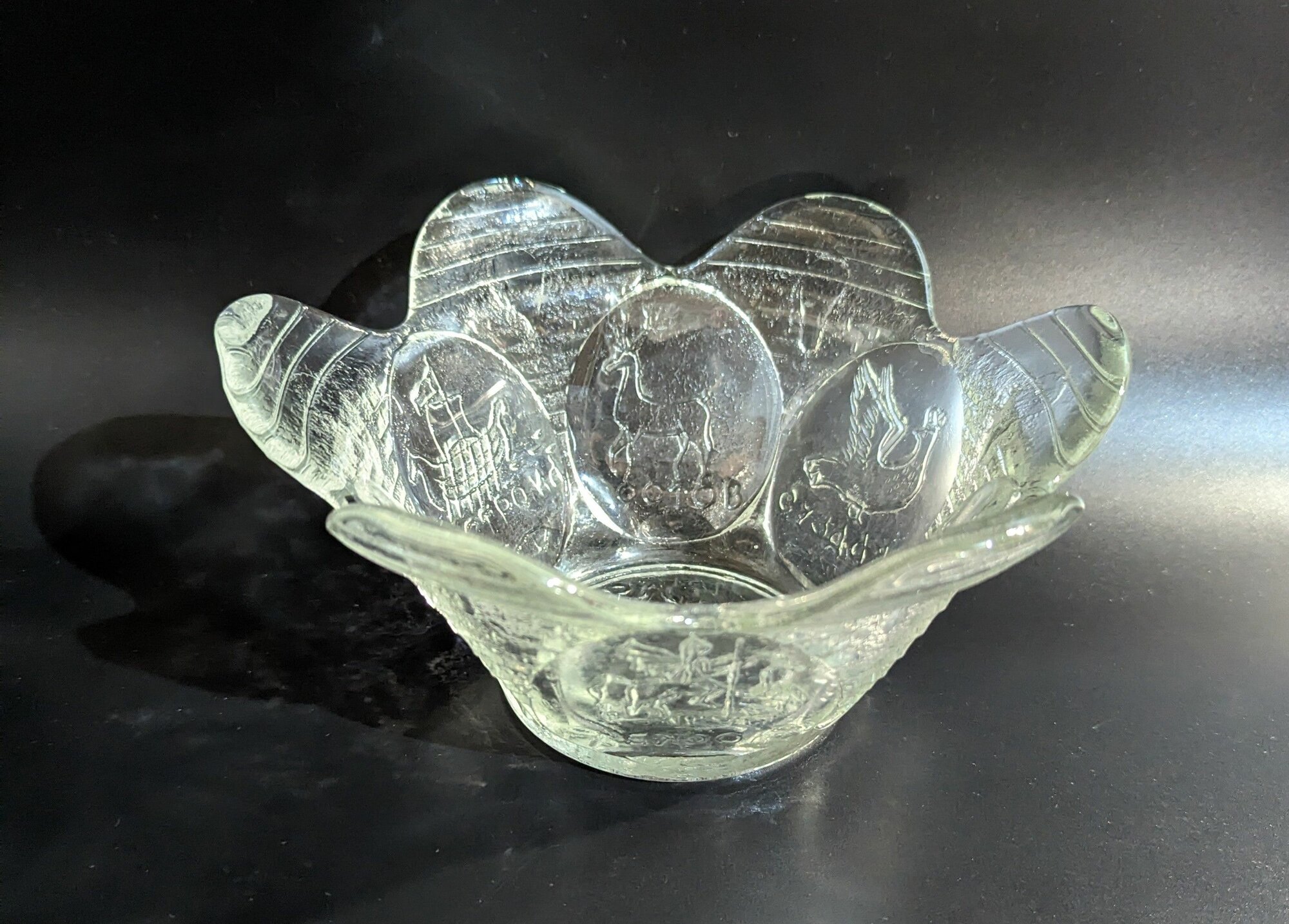 Ваза-конфетница Золотое кольцо . СССР, Гусевский хрустальный завод. 1970-е гг.