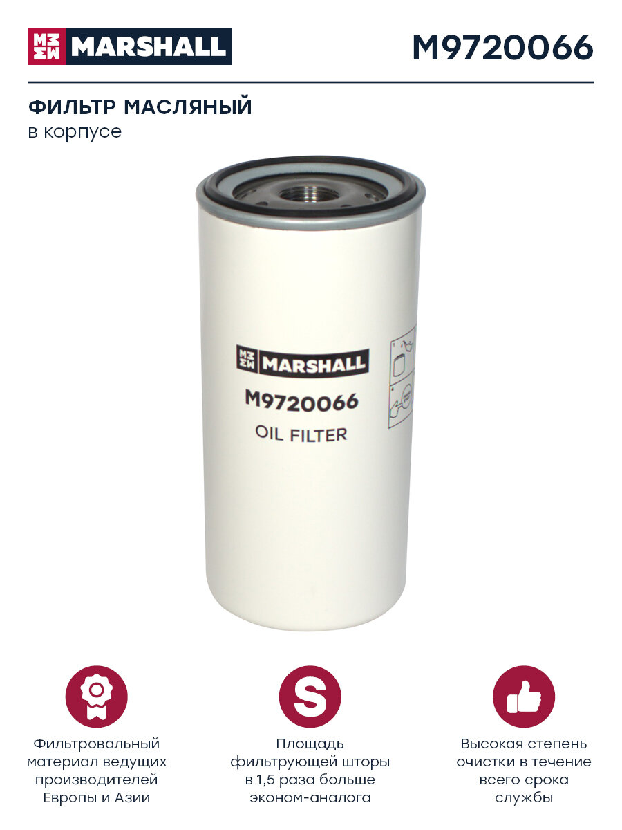 Фильтр масляный IVECO, KAMAZ 6520 Евро 5