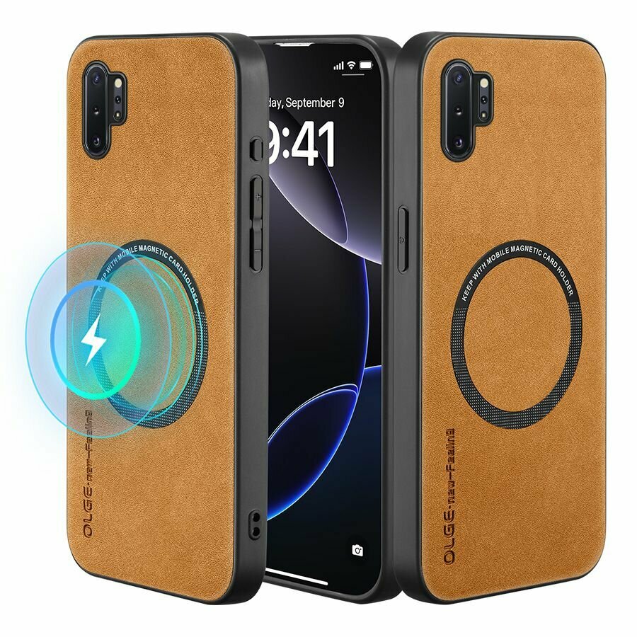 Чехол-Case MagSafe чехол для Samsung Galaxy Note 10+ Plus(Самсунг Нот 10 Плюс) Нескользящий и удобный