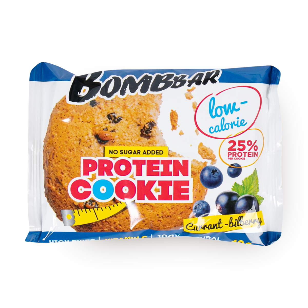 Печенье Bombbar "Смородина-Черника", порционный пакетик, 40 г