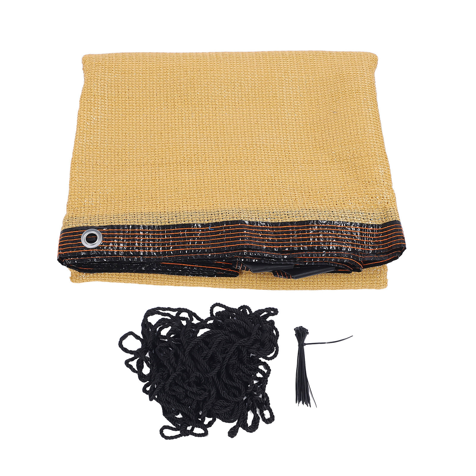 Солнцезащитный тент из полиэтилена (PE) для сада, патио, заднего двора, террасы, теплицы, 2x2 м/6,6x6,6 футов, бежевый.