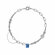 Колье Leo Lee, гематит, кристаллы Swarovski, пирит, длина 38 см, голубой