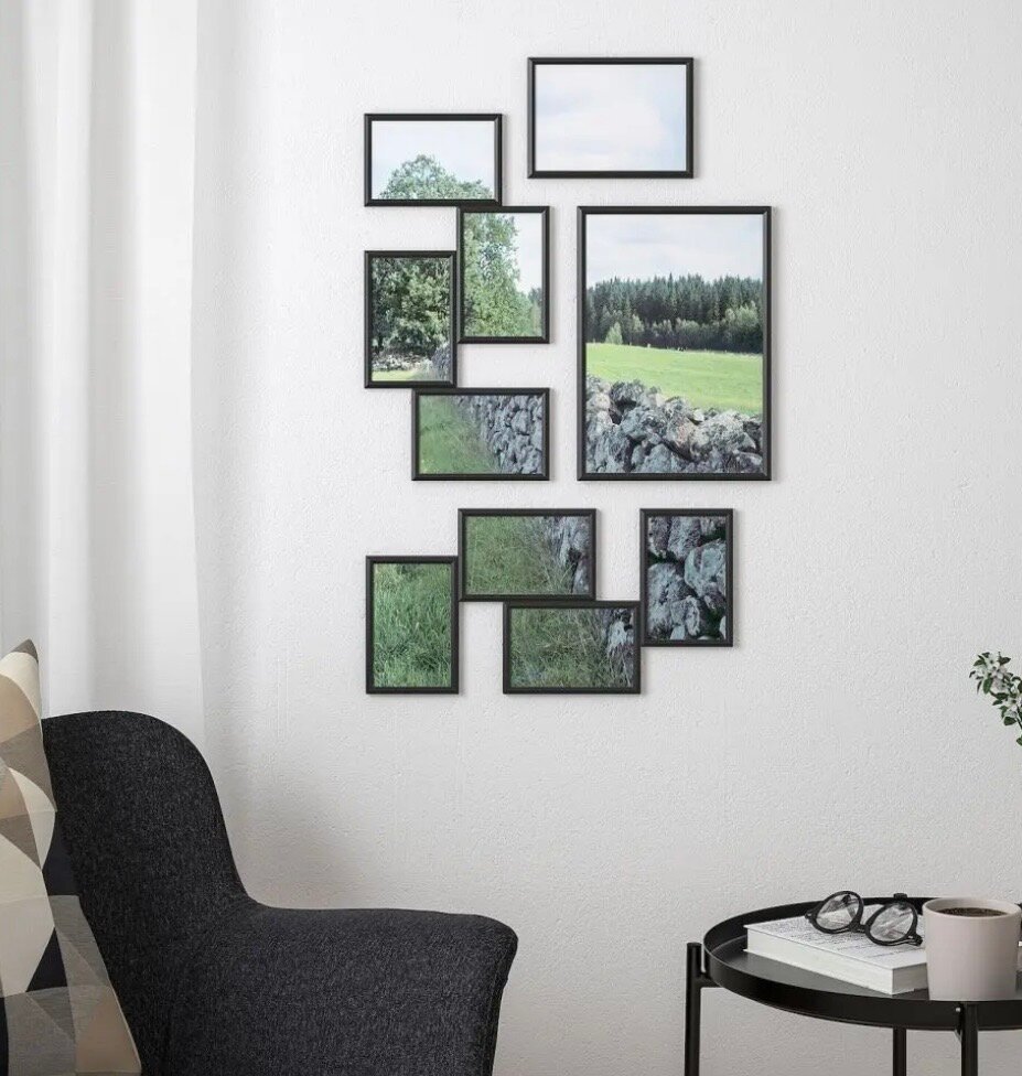 Рама для коллажа на 4 фото, 21х41 см, Юллевад