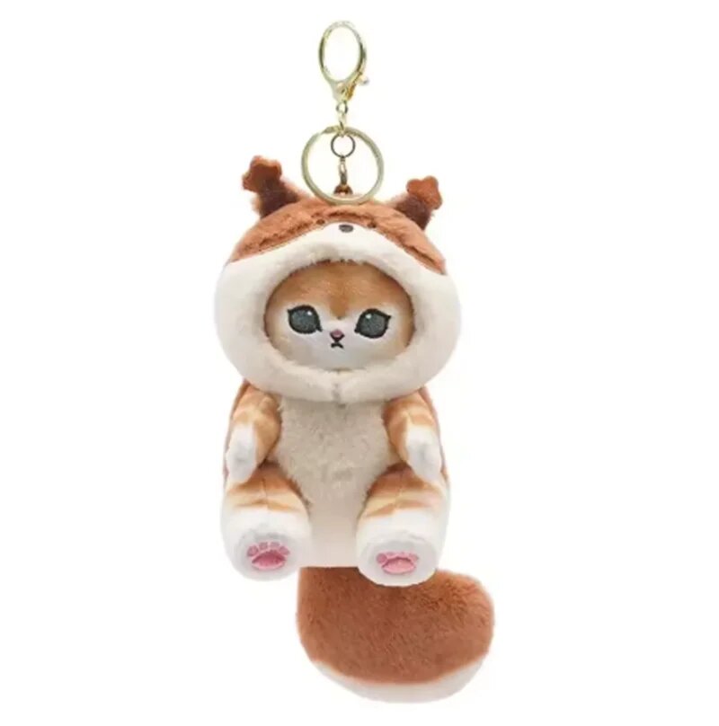 Мягкий брелок MINISO Mofusand акула кошка Озеро синее