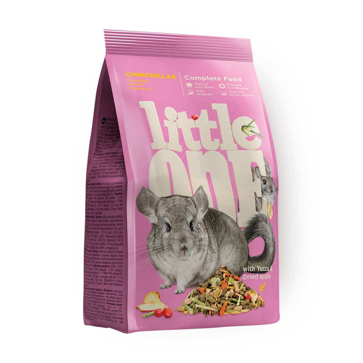Полнорационный корм Little One, для шиншилл, комбинированный, 900 г