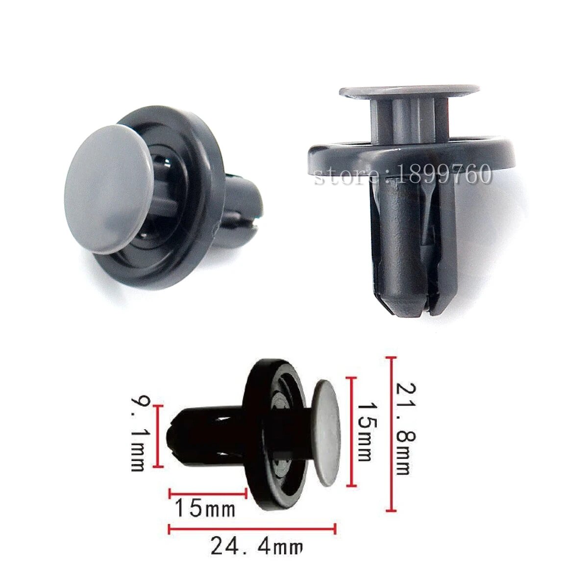 Нейлоновые клипсы для бампера Toyota 50x (50 шт) 9046709227