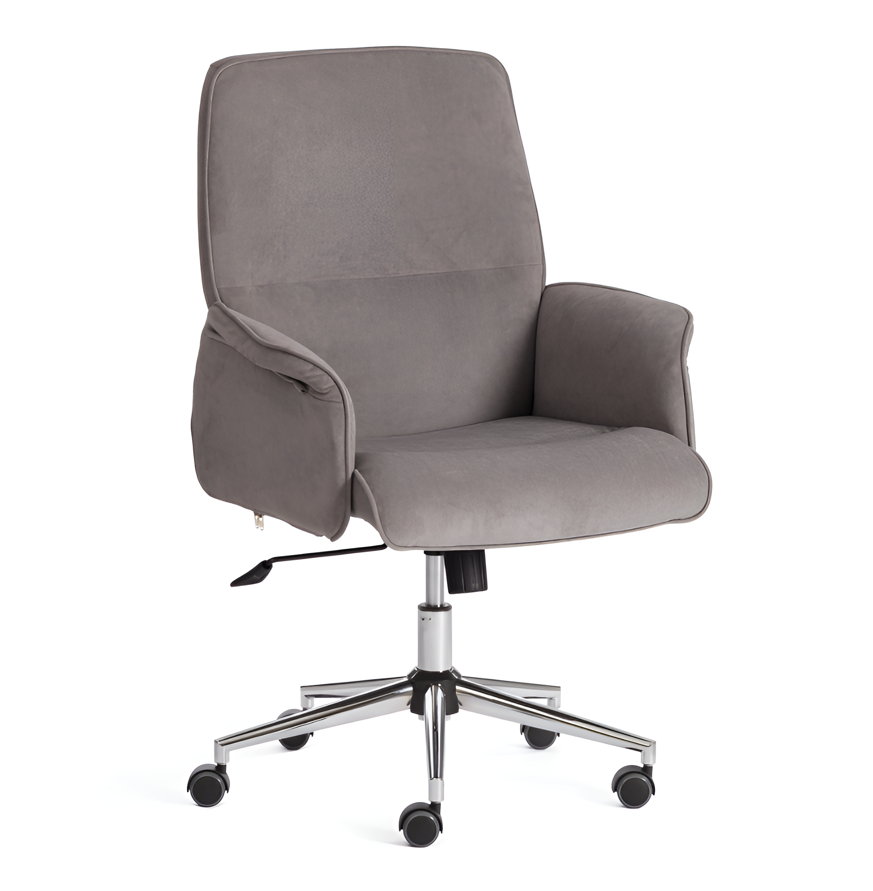 Кресло TetChair YORK, флок, grey, каркас из экологической фанеры