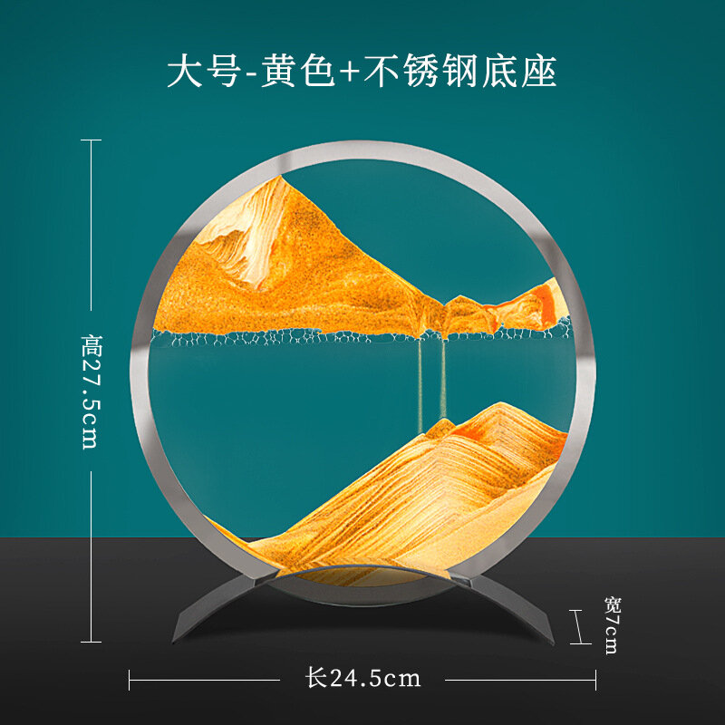 Креативная картина из текучего песка, стеклянный орнамент, подарок, песочные часы, декор для гостиной, винного шкафа, офисного стола, домашнего декора, праздничное рукоделие