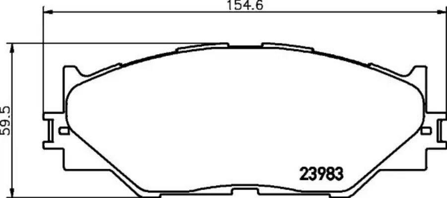 MINTEX MDB2747 Колодки тормозные дисковые передн. IS II (GSE2_ ALE2_ USE2_) IS II Stufenheck (GSE2_ ALE2_ USE2_ ()
