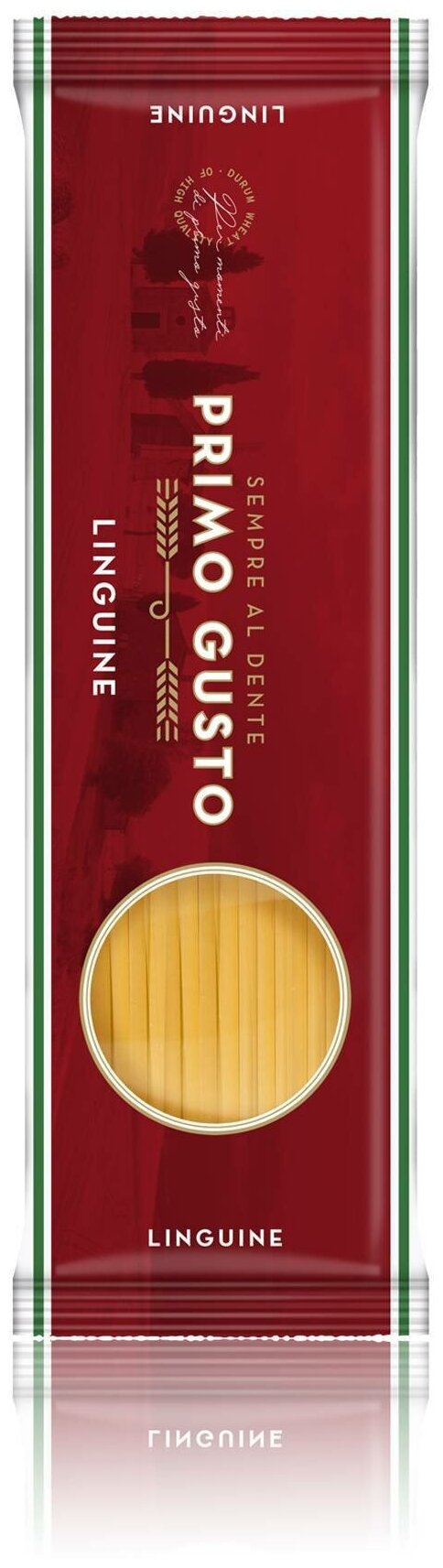 Макаронные изделия "Линквини PRIMO GUSTO", форма лингвини, упаковка пакет, 500 гр