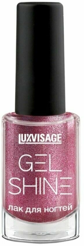 Лак для ногтей Luxvisage GEL SHINE тон 108 Сиреневый с шиммером