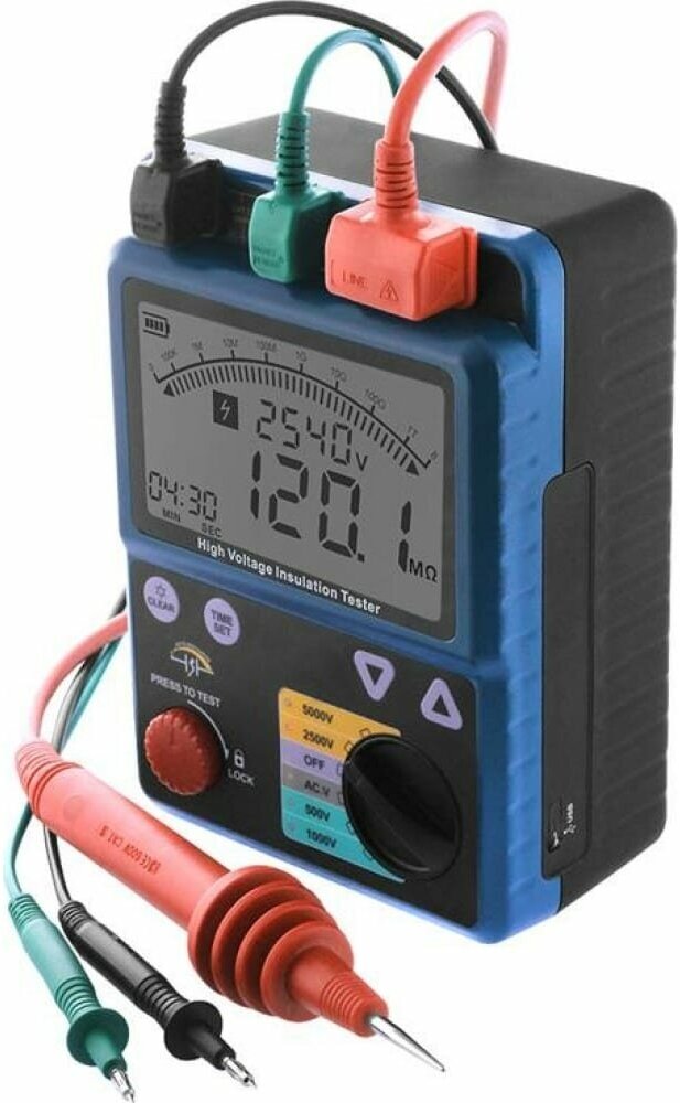 Мегеон Измеритель сопротивления изоляции (мегаомметр) с поверкой 13900 к0000021269