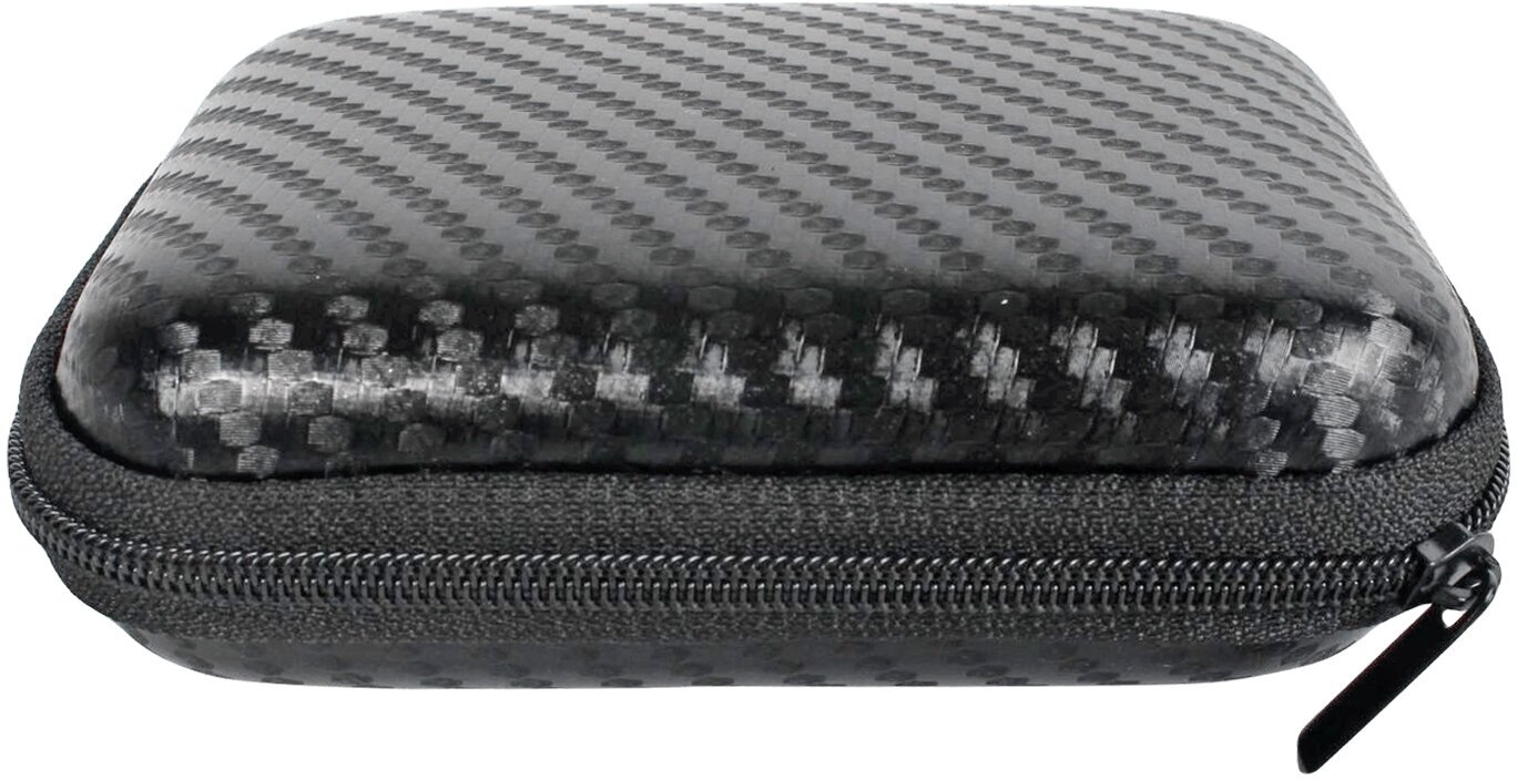 Органайзер для мобильных аксессуаров, полиэстер, 7x11x3.5 см, черный