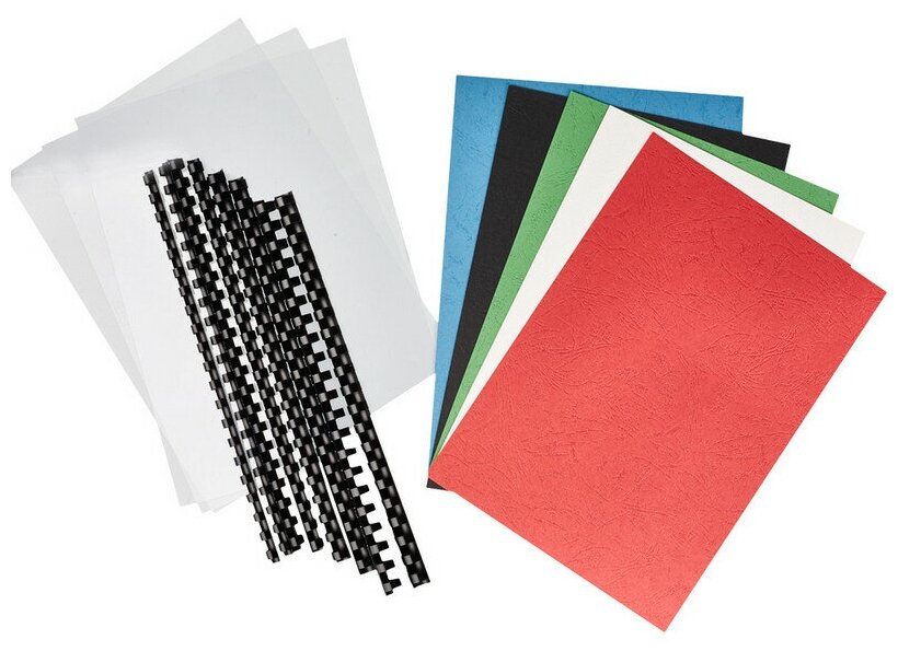 Пружины для переплета пластиковые ProfiOffice старт. набор(с обложками) 467736 61995