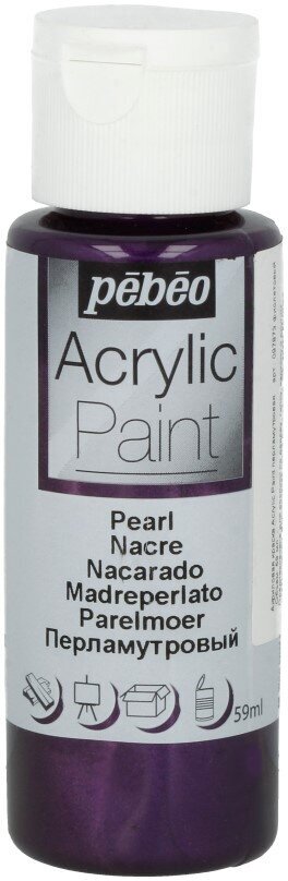 Краска акриловая Acrylic Paint декоративная перламутровая 59 мл, цв. фиолетовый