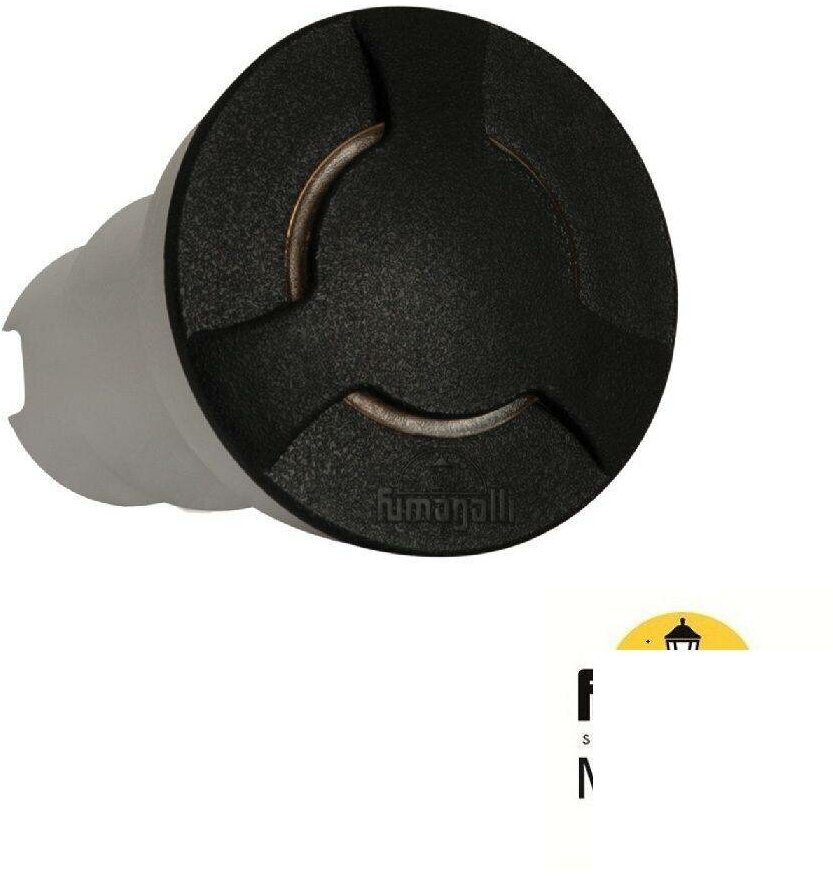 Грунтовый светильник Fumagalli Ceci 90-3L 1F3.000.000. AXU1L, Черный и Матовый