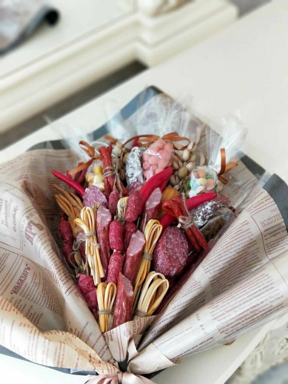 Букет из колбасы / Подарок мужчине
