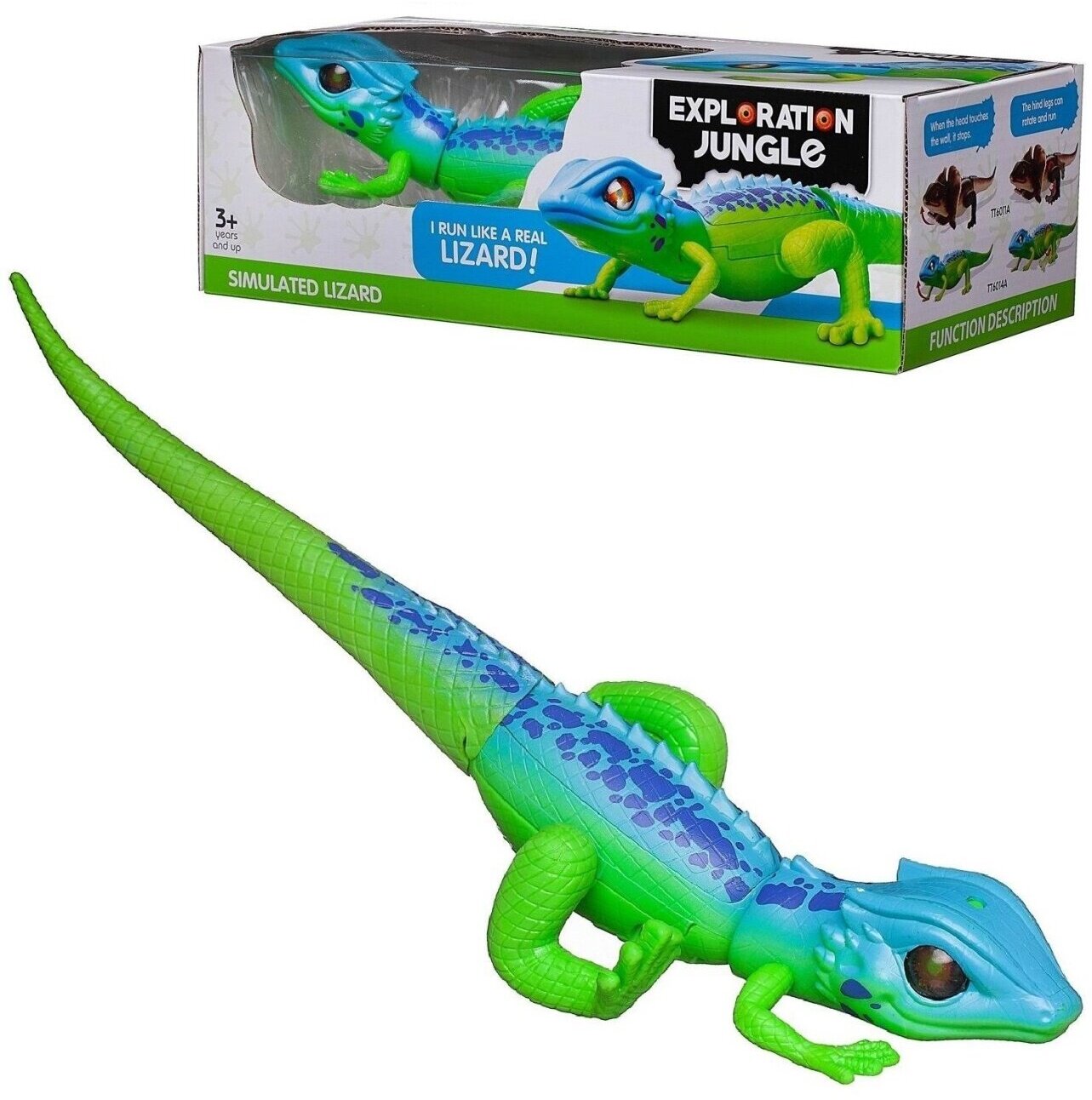 Интерактивная игрушка Junfa «Хамелеон» (двигается вперед) WB-06584