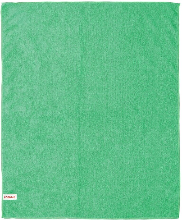 Тряпка для мытья пола плотная микрофибра 70х80 см зелёная лайма "Стандарт" 603931 1 шт