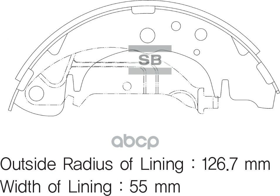 Колодки торм. бараб. комплект 4 шт. шт. Hi-Q KIA CARNIVAL(NEW) TRAJET XG Sangsin brake арт. sa020