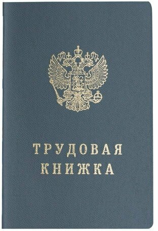 10 шт. Бланк документа "Трудовая книжка", 88х125 мм, гознак