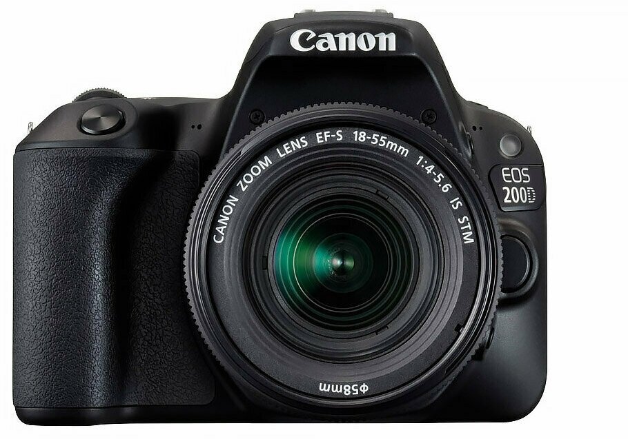 Canon EOS 200D Kit 18-55mm f/4-5.6 IS STM, чёрный