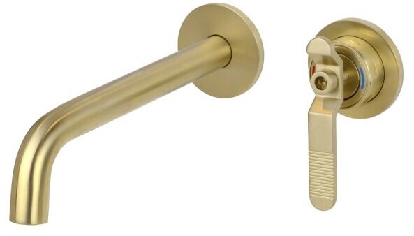 Смеситель для раковины настенный Bronze de Luxe 1760'S 5530CG, матовое золото