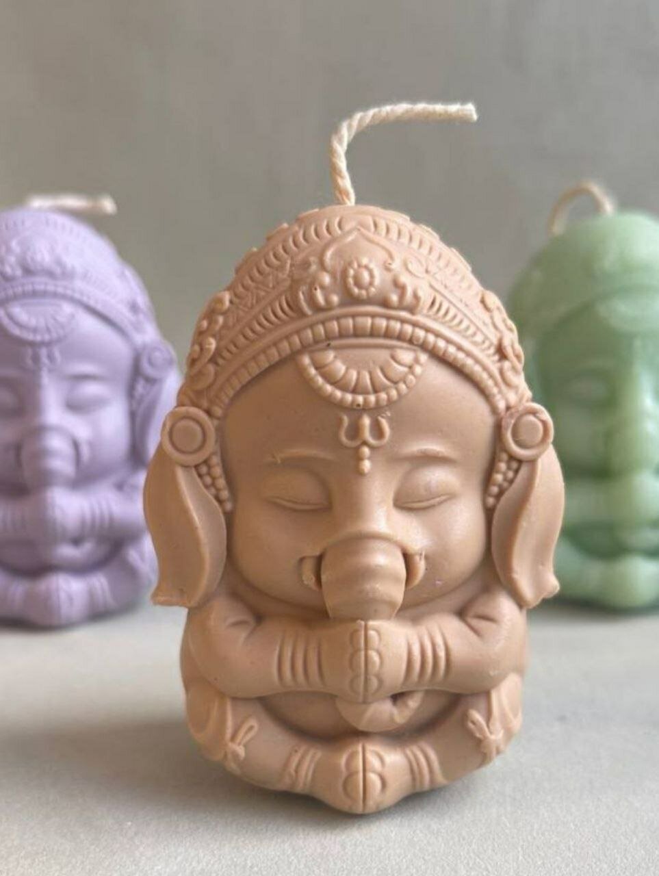 Силиконовая форма для свечей мыла гипса, Ганеша S