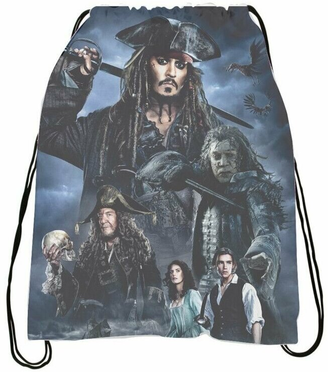 Сумка-мешок BUGRIKSHOP принт "Пираты Карибского моря" - 0008