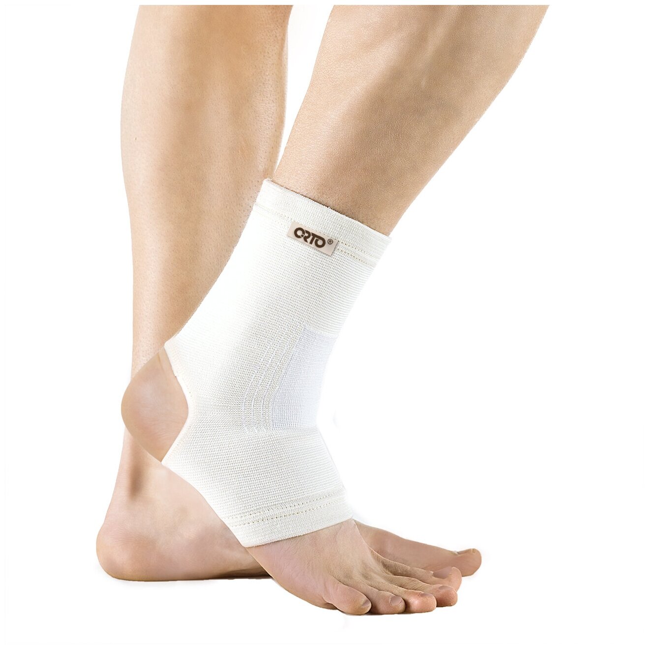 Бандаж на голеностоп эластичный с открытой пяткой Orto TAN 200, Размер XL