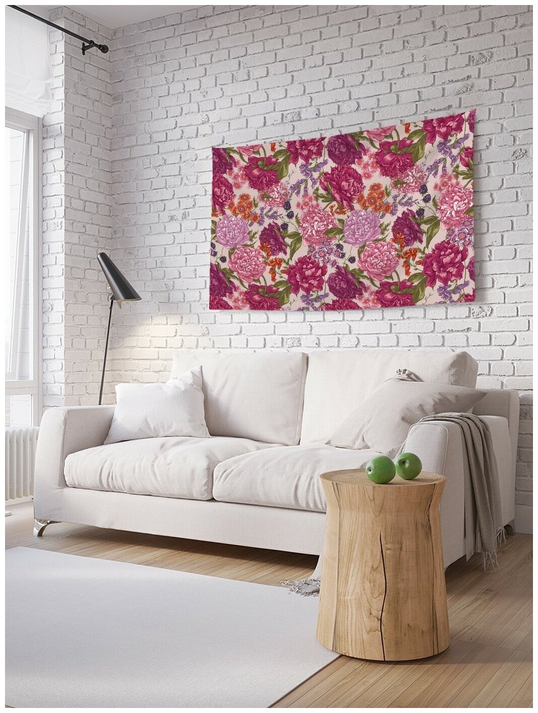 Горизонтальное фотопанно JoyArty на стену "Множество роз", 100x150 см