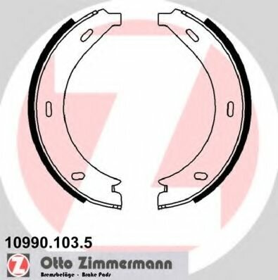 ZIMMERMANN-Колодки тормозные, 109901035 ZIMMERMANN 10990.103.5