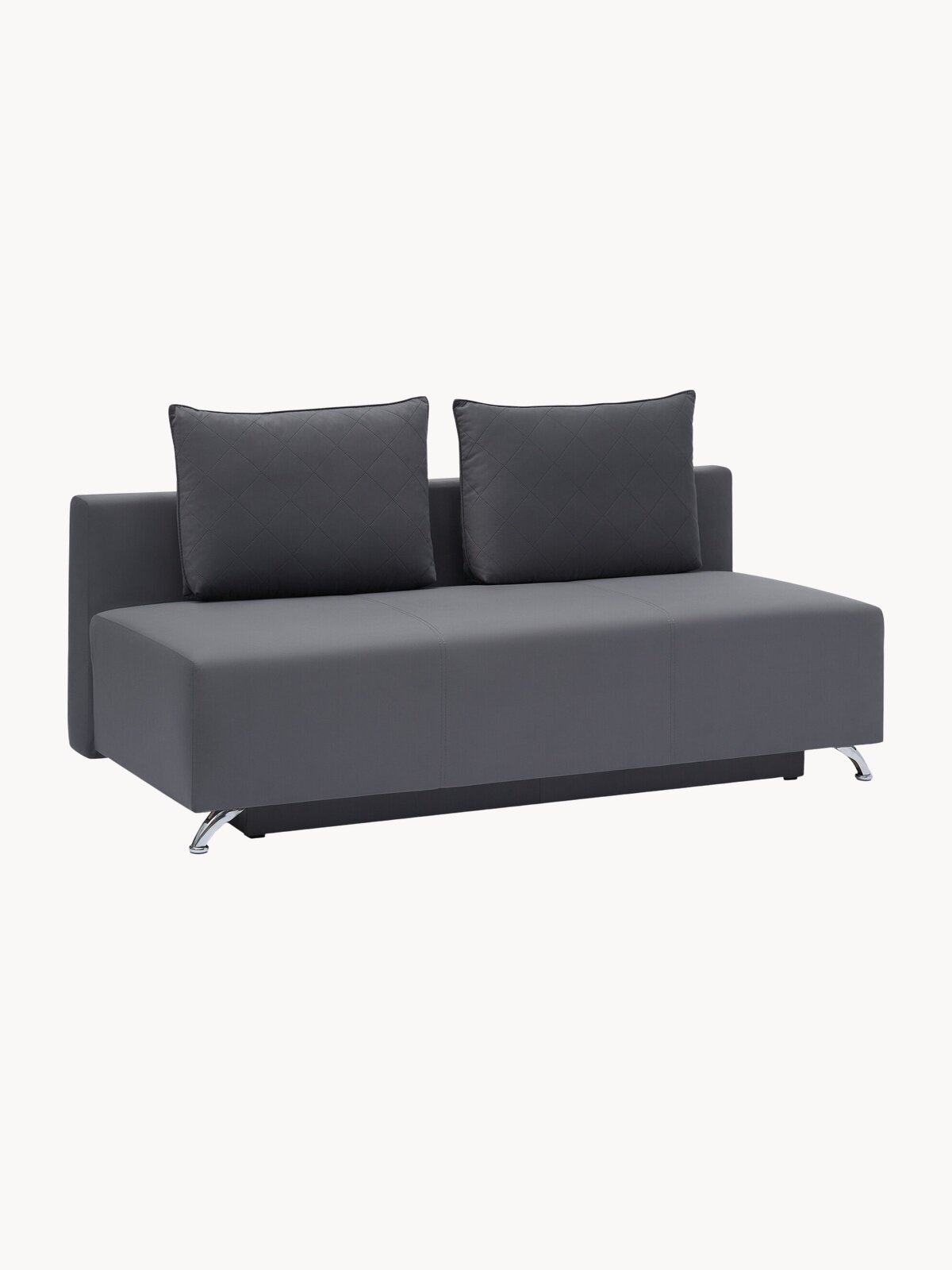 Диван раскладной Нонтон Лира Лайт, 184x88x70 см, еврокнижка, велюр серый