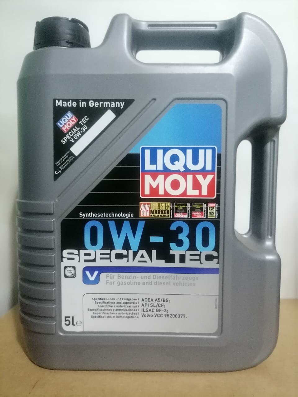 Масло моторное синтетическое Liqui Moly Special Tec V 0W-30, 5л, арт. 2853