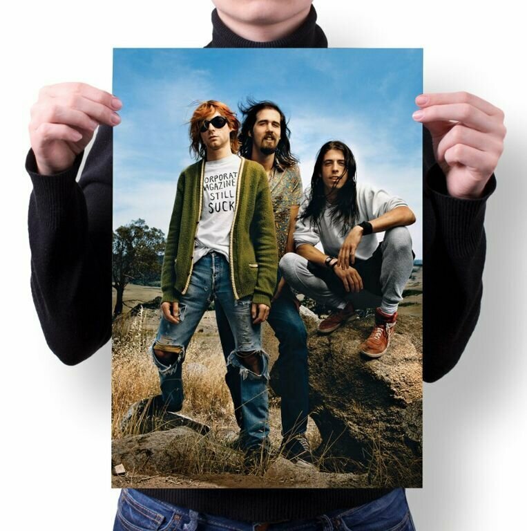 Плакат А2 принт Nirvana, Нирвана № 9