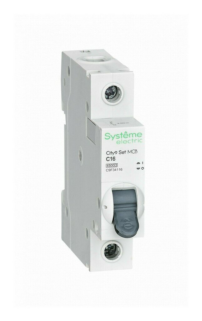 Выключатель авт. Systeme Electric (Schneider Electric) City9 Set 1Р 16 A, тип С, 4.5 кА C9F34116