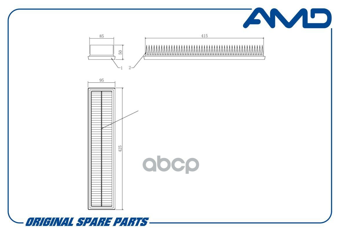 Фильтр воздушный 1444. VK/AMD. FA388 AMD арт. AMDFA388