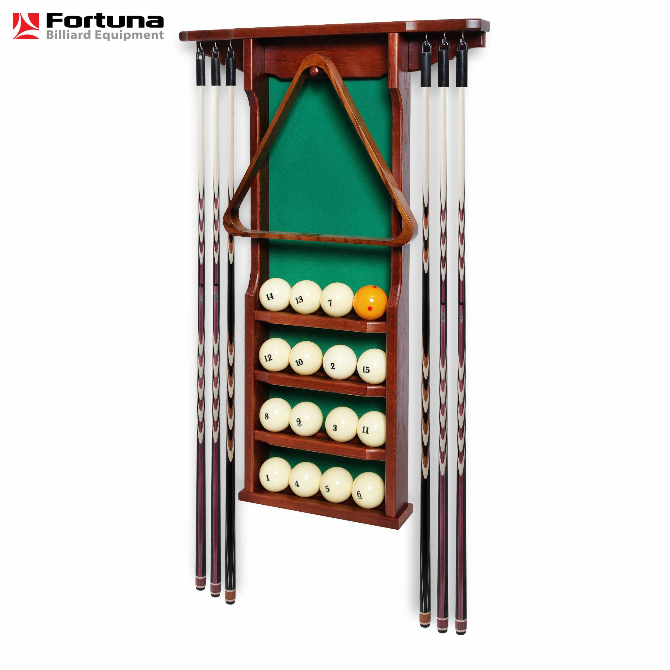 Киевница для бильярда, Fortuna Витория, для 6 киев, коричневая