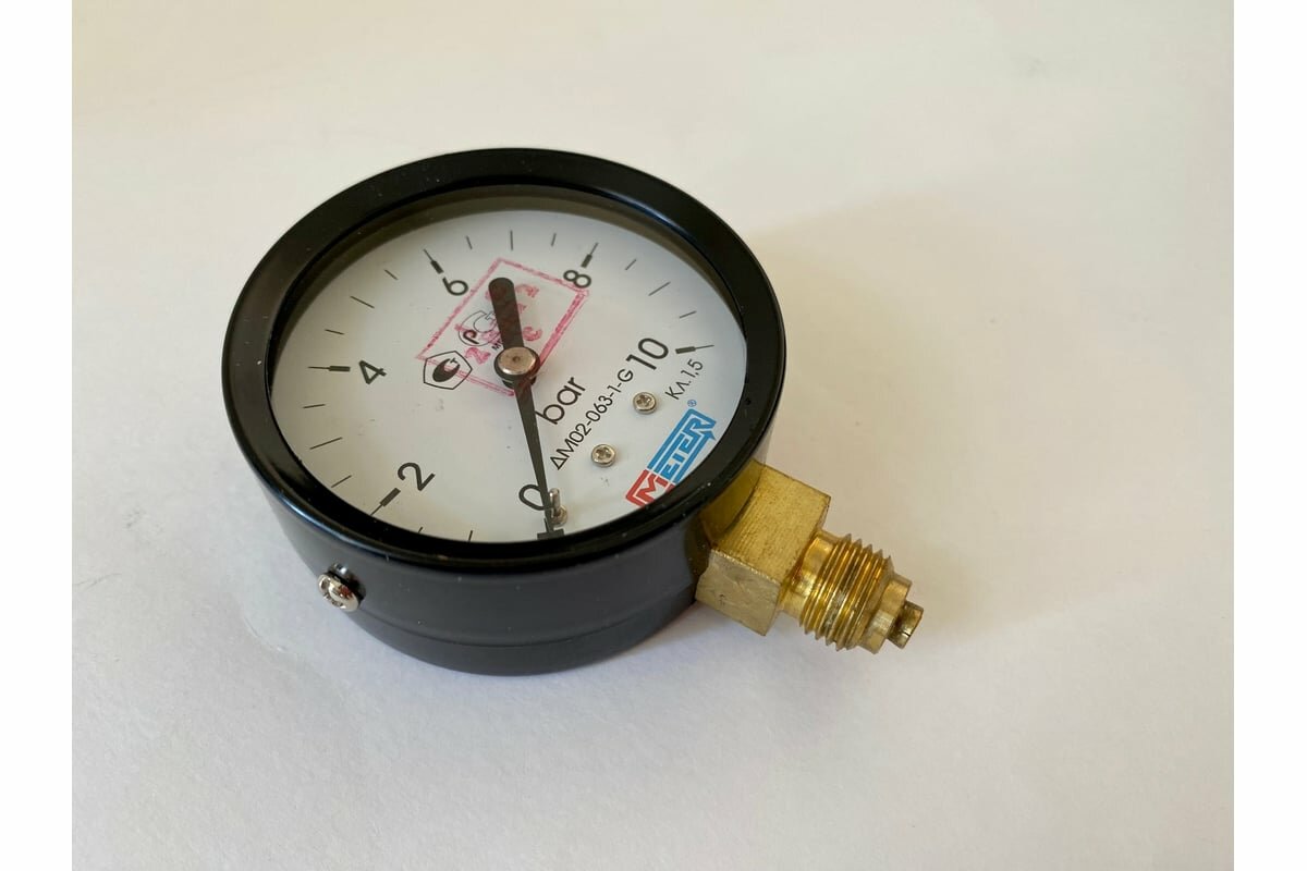 Метер Манометр ДМ 02-063-1-М Р=0.10 кгс/см2 М12x1,5 кл.1,5 660