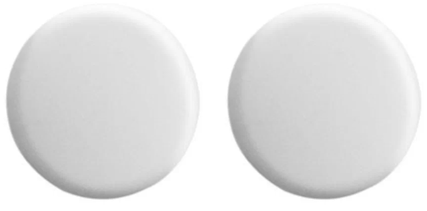 Пуховка для пудры Relouis, с атласным верхом, 2 шт