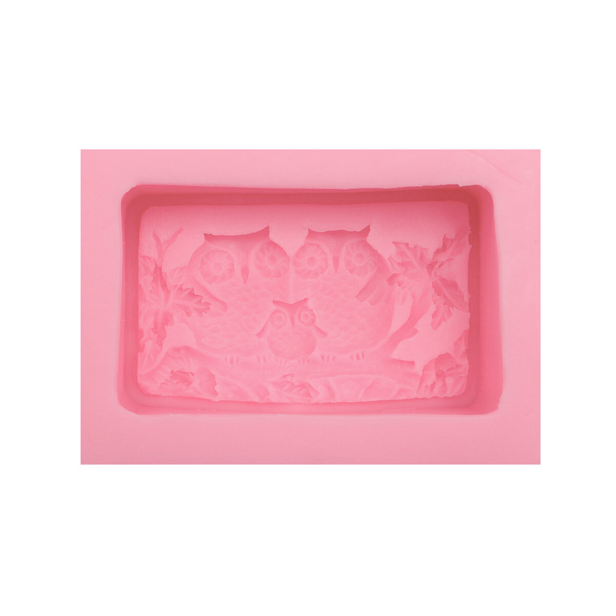 Молд силиконовый для шоколада, воска, мыла, гипса и эпоксидной смолы 'Совы', 7*10*4 см, Айрис