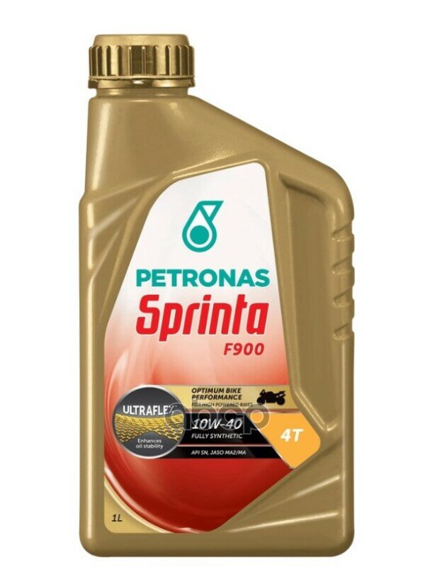SPRINTA F900 4T 10W40 1L масло моторное для 4-Х тактных ДВСAPI SN JASO MA2 (Fully Synth) шт. PETRONAS арт. 73119E15EU