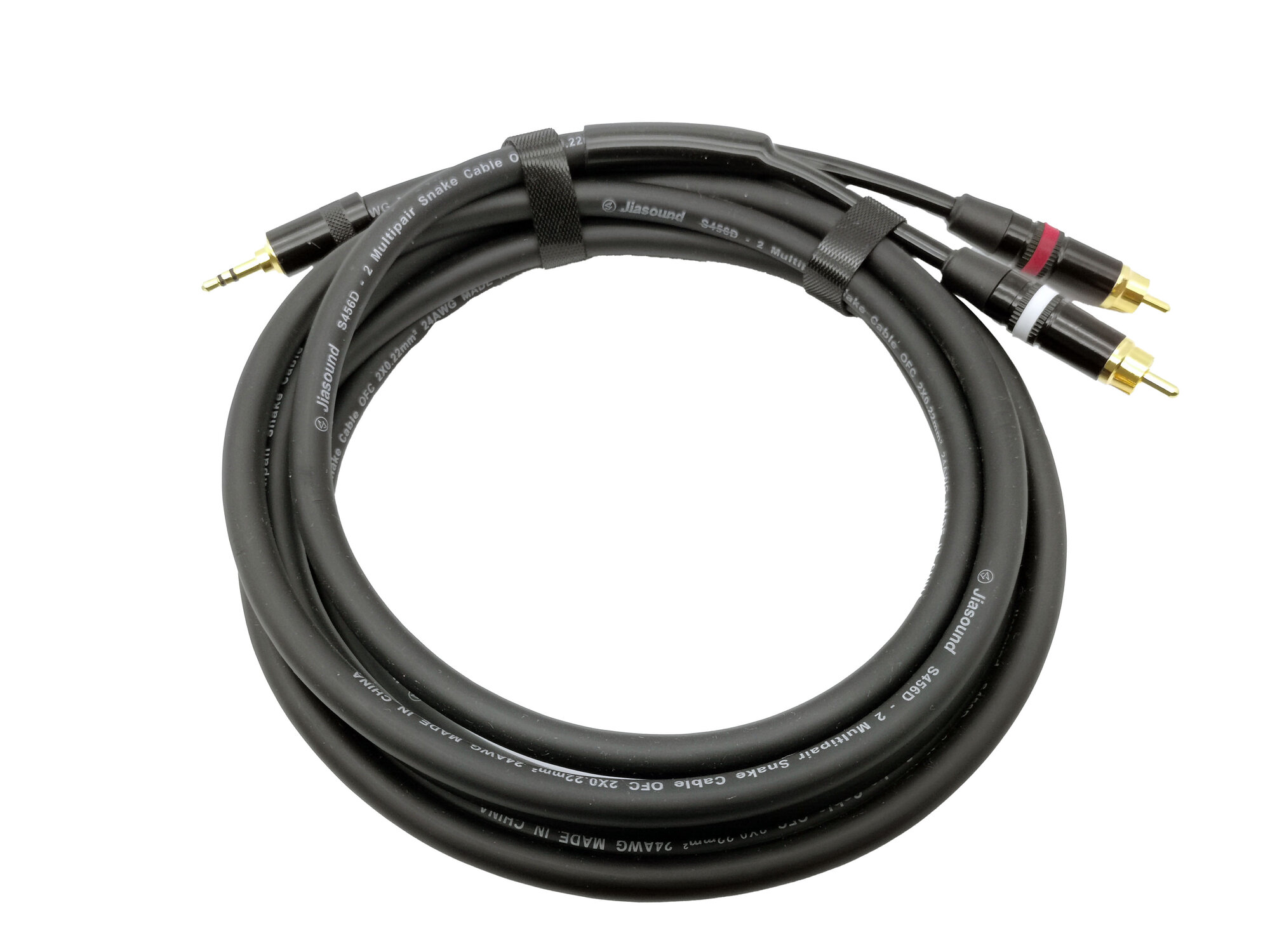 Кабель аудио ZZcable E32-3,5-2RCA-0700, MiniJack - 2хRCA, 7м (прямой-прямой)
