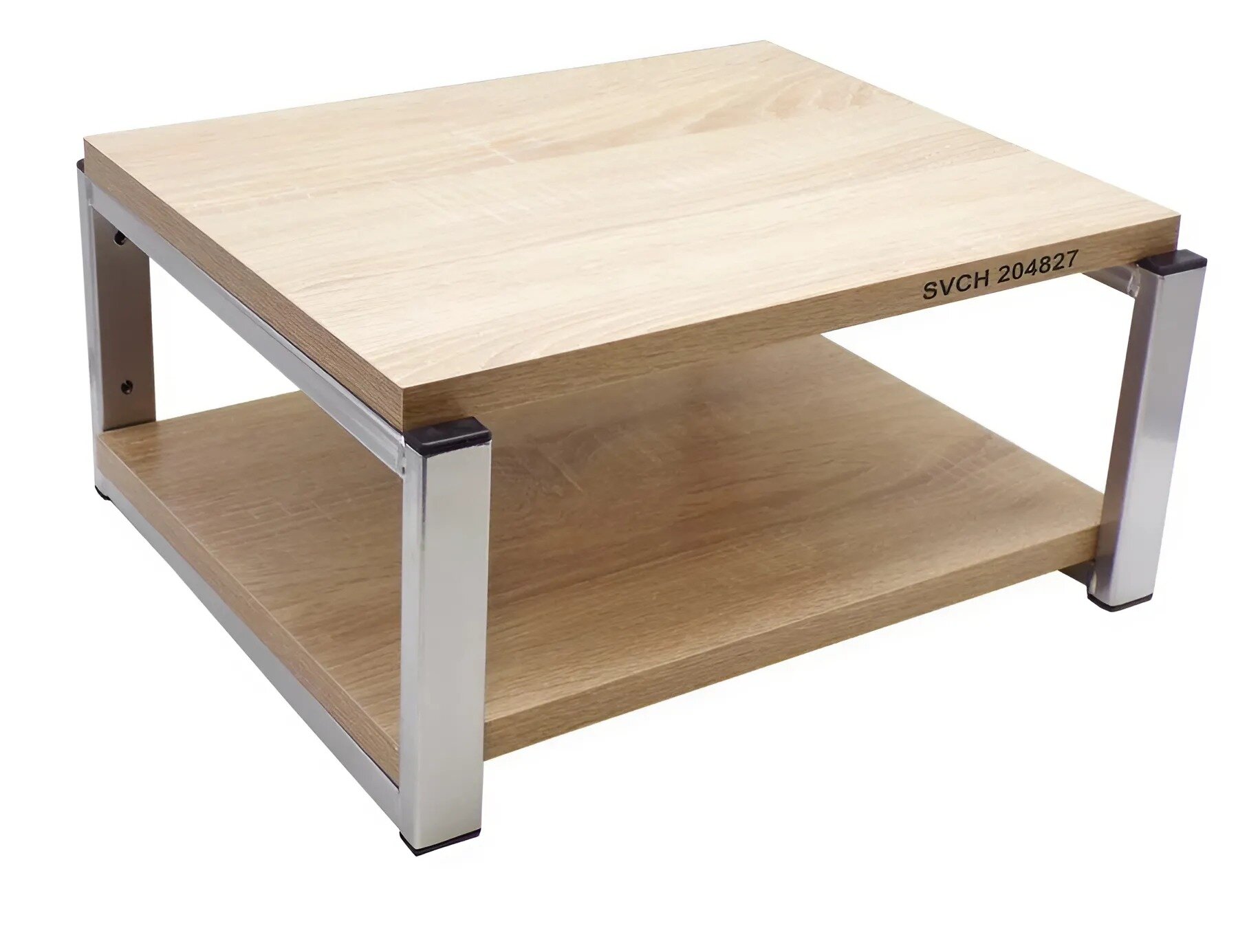 Полка для микроволновки GARROSS "SIBERIA 204827", размер 30х40 см, высота 15 см, каркас под хром, цвет дуб сонома