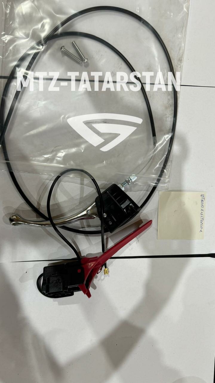 IDT10010-k+1L Т02317 Ручка в комплекте с тросом 1660 мм, с безопасным механизмом «Стоп мотора» оригинальная запчасть САЗ
