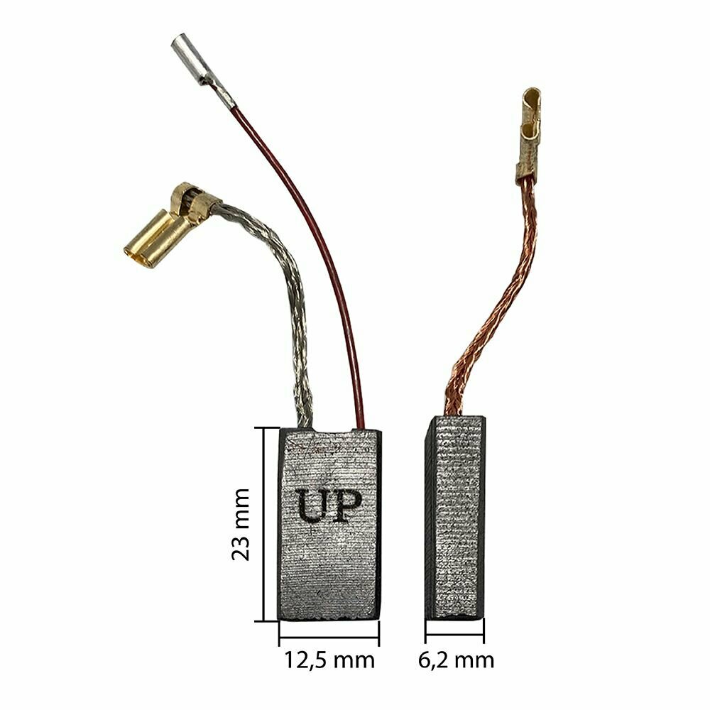 Щетка графитовая UNITED PARTS для BOSCH GBH7-46DE ( 1617014135) 6,2х12,5х23мм автостоп, пар