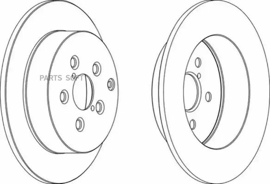 Диск тормозной ( комплект - 2 ШТ.)