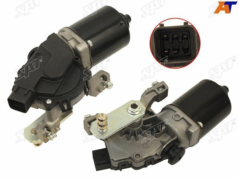 . SAT Мотор трапеции стеклоочистителя для KIA RIO 05-11/HYUNDAI ACCENT 06-10/SONATA NF V 04-09